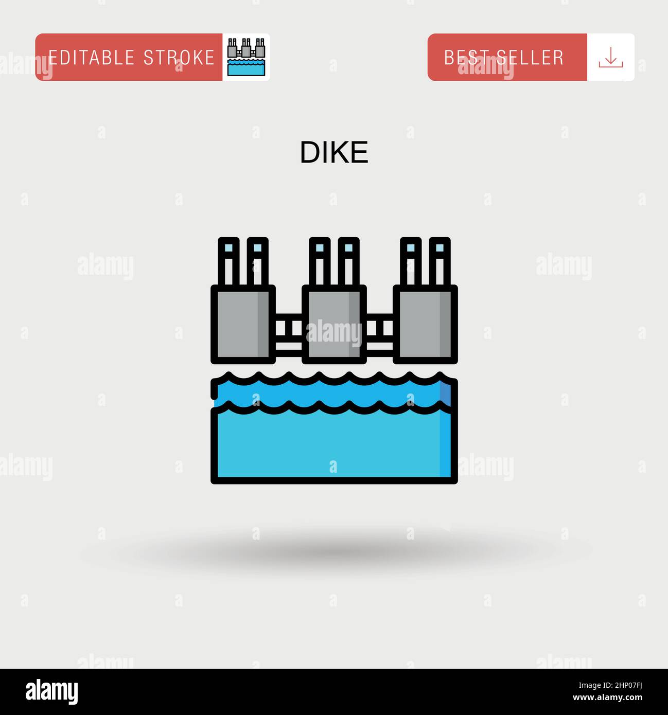 Dike water Stock Vector Images - Alamy