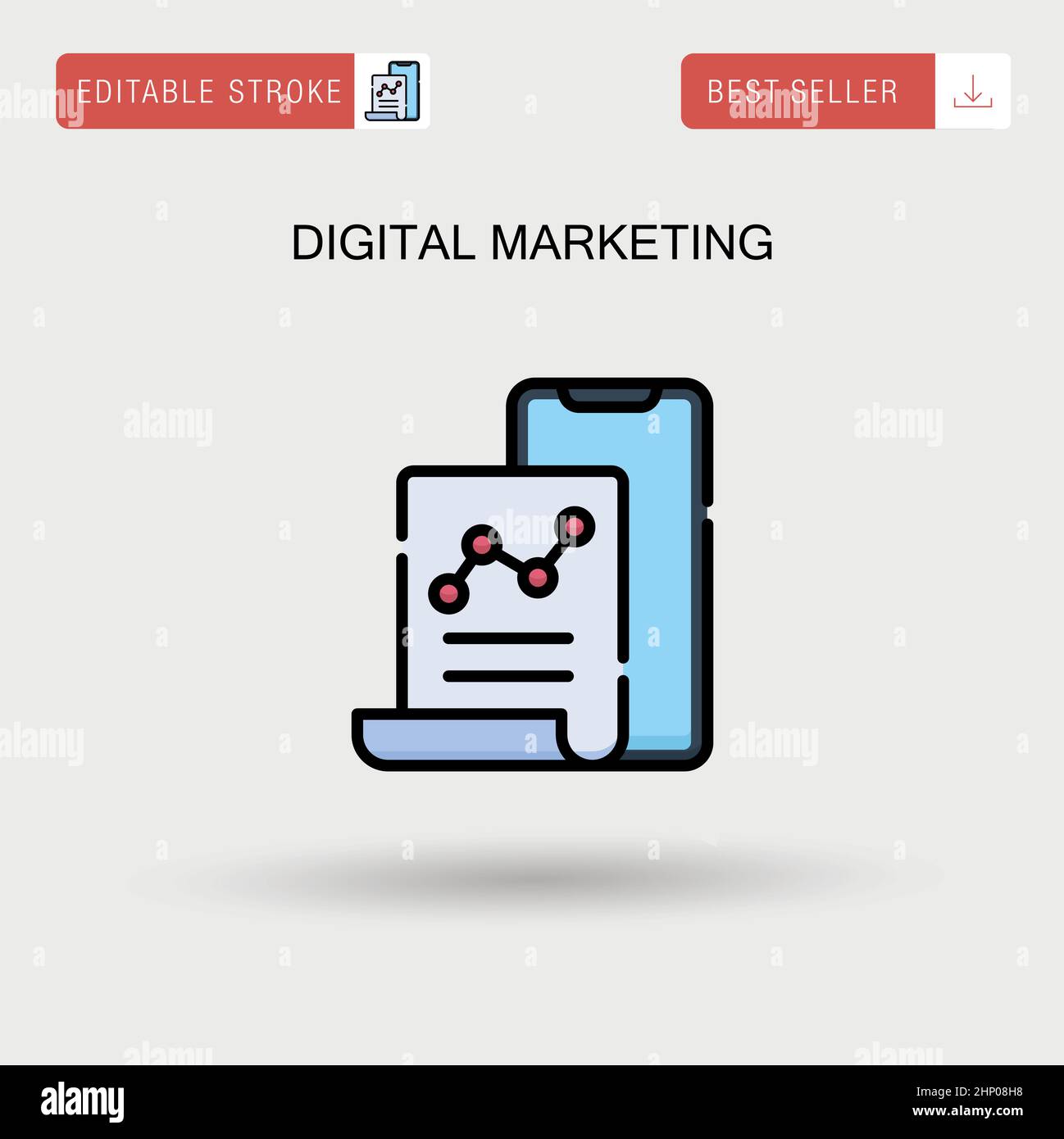 Digital marketing Simple vector icon Stock Vector Image & Art - Alamy