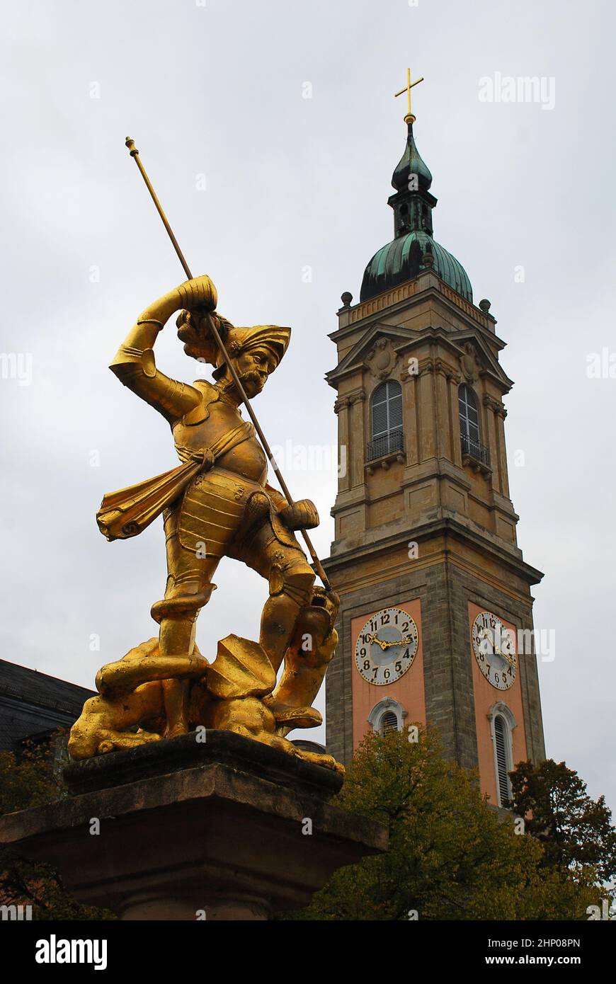 St George's Church and George Fountain in Eisenach (Germany Stock Photo ...
