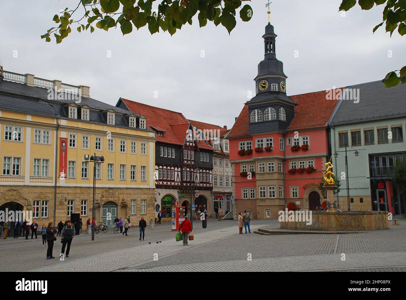 The Market place of Eisenach in Thuringia Stock Photo - Alamy