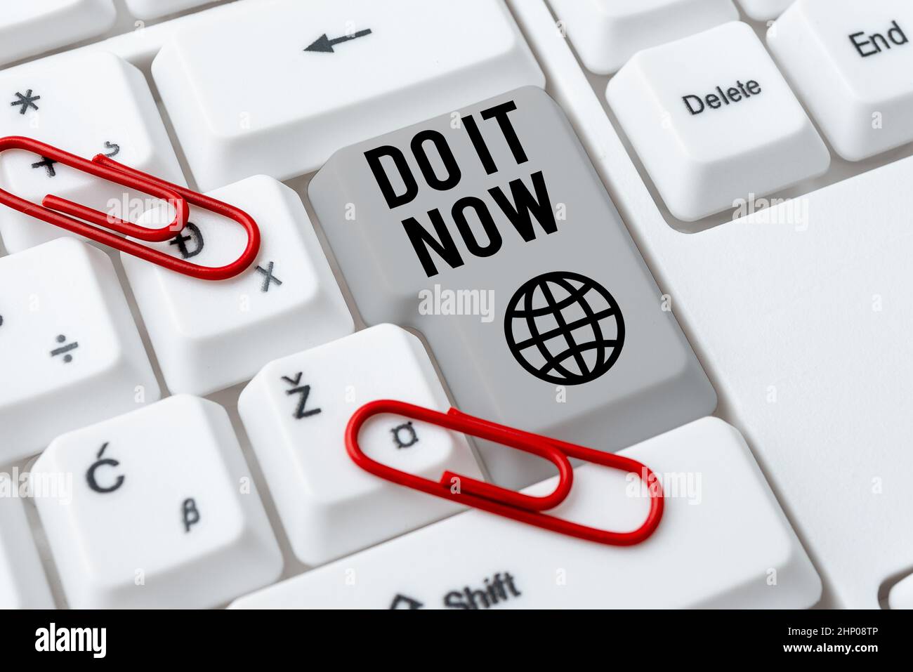 Hand writing sign Do It Now, Internet Concept not hesitate and start ...