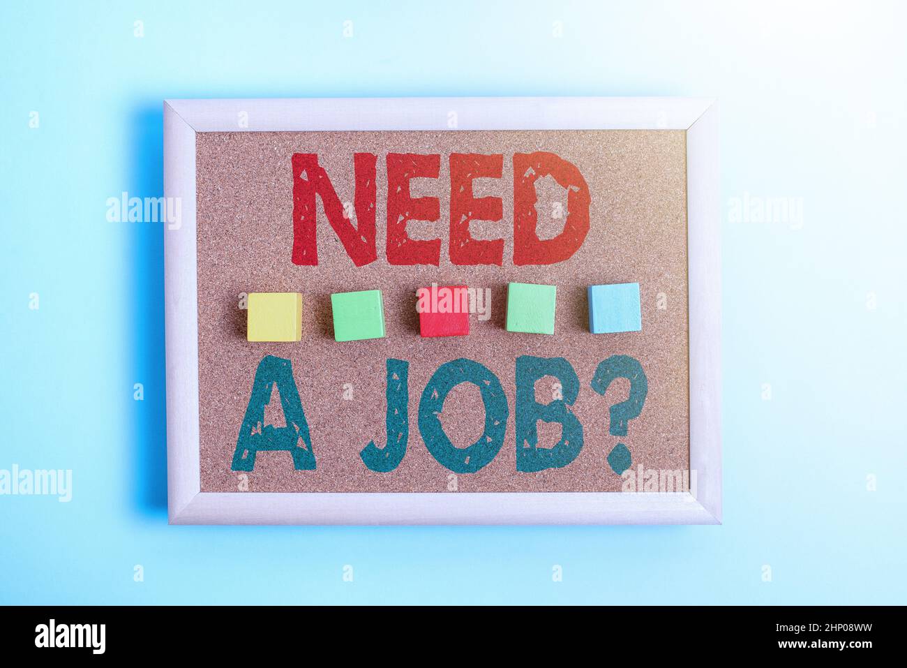 Text caption presenting Need A Job Question, Internet Concept to ...