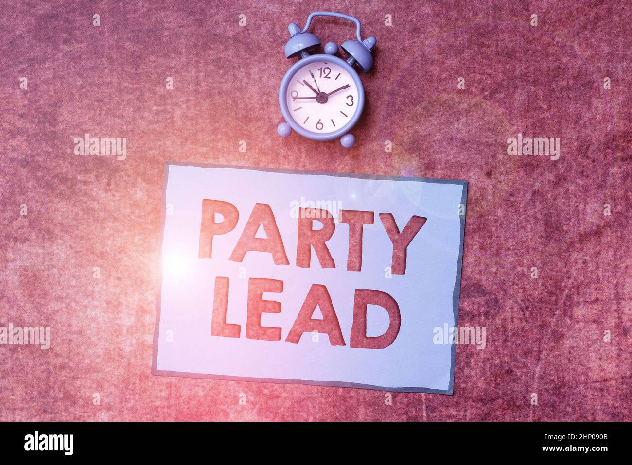 Text showing inspiration Party Lead, Concept meaning acts as the ...