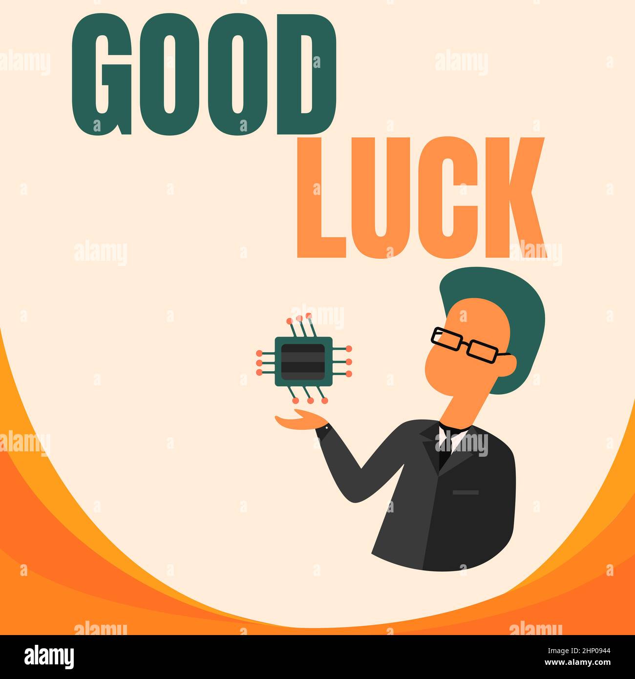 Text showing inspiration Good Luck, Business concept wish a positive ...