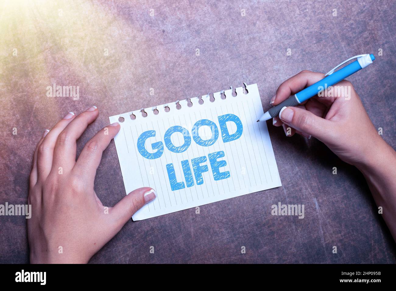 Inspiration showing sign Good Life, Conceptual photo living in comfort ...