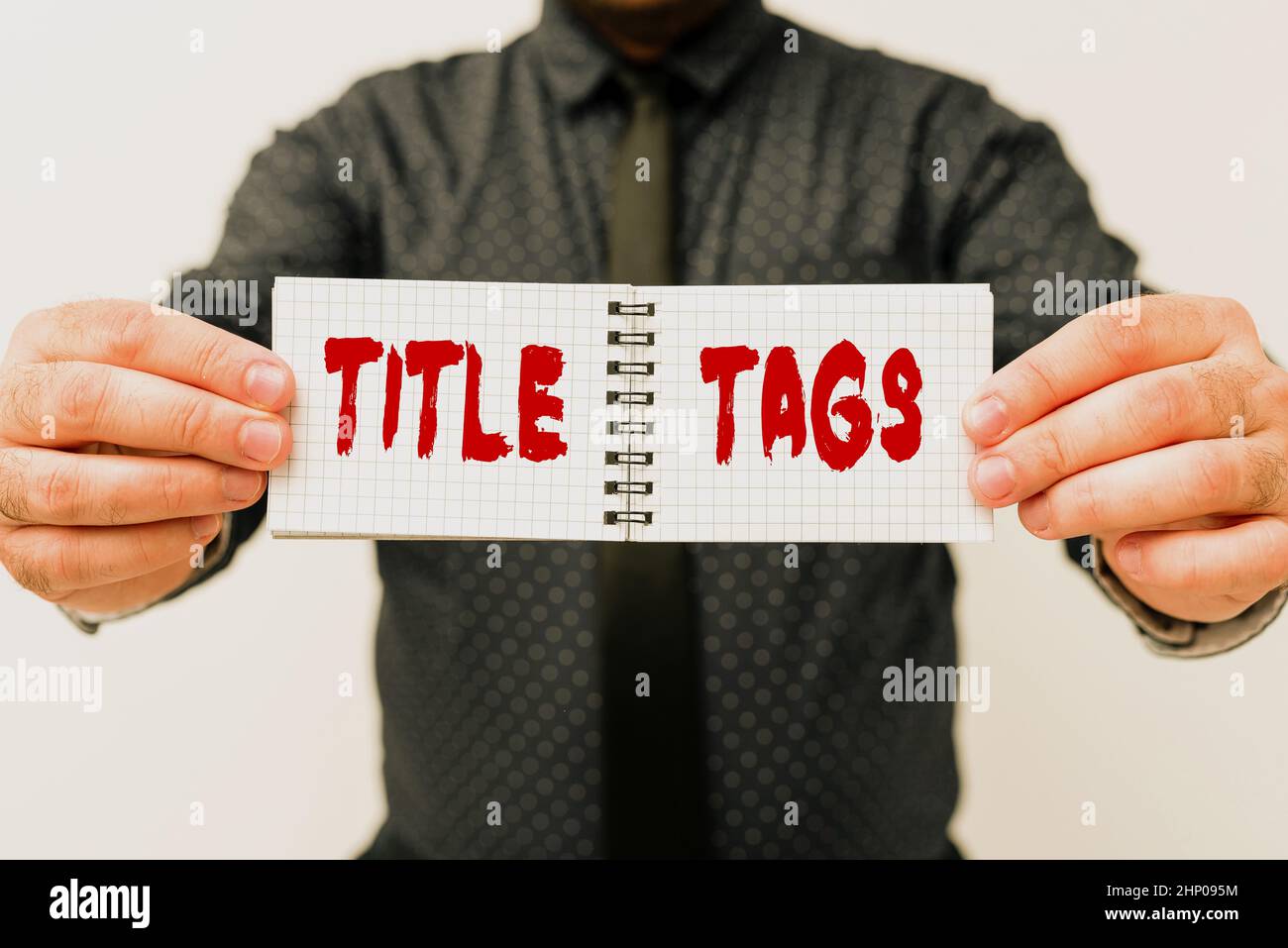 Sign displaying Title Tags, Conceptual photo the HTML element that ...