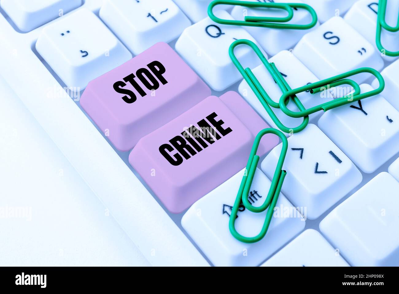 Stop crime poster hi-res stock photography and images - Alamy