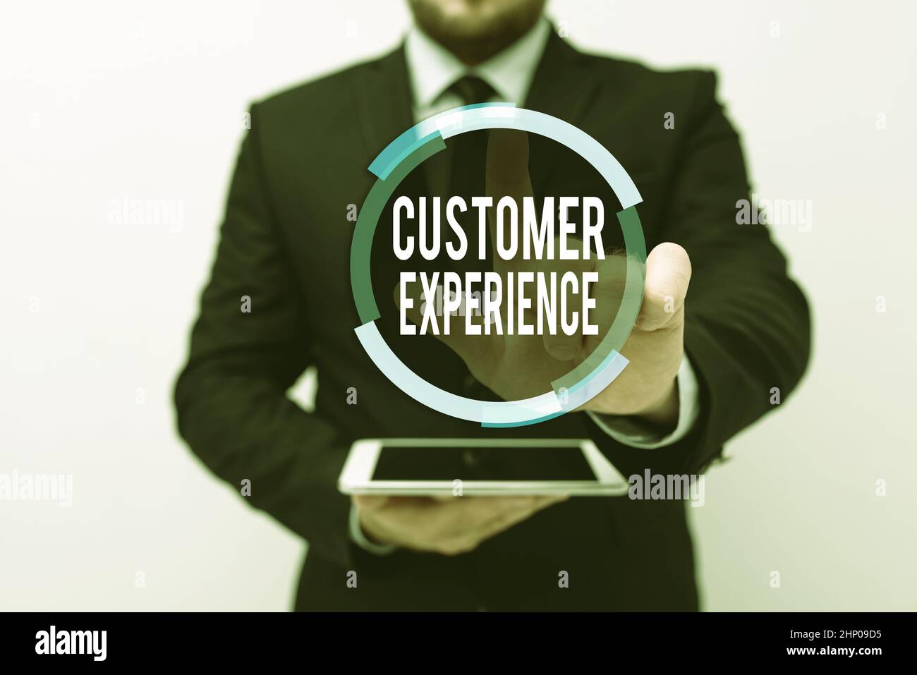 Text showing inspiration Customer Experience, Business showcase product ...