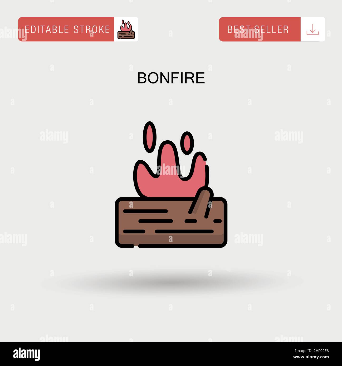 Night adventure camp bonfire Stock Vector Images - Alamy