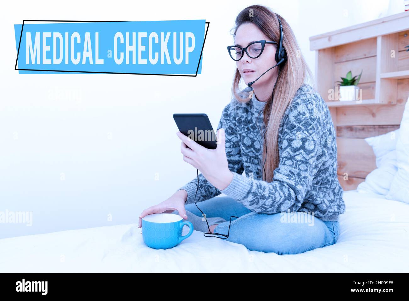 Inspiration showing sign Medical Checkup, Business overview thorough ...