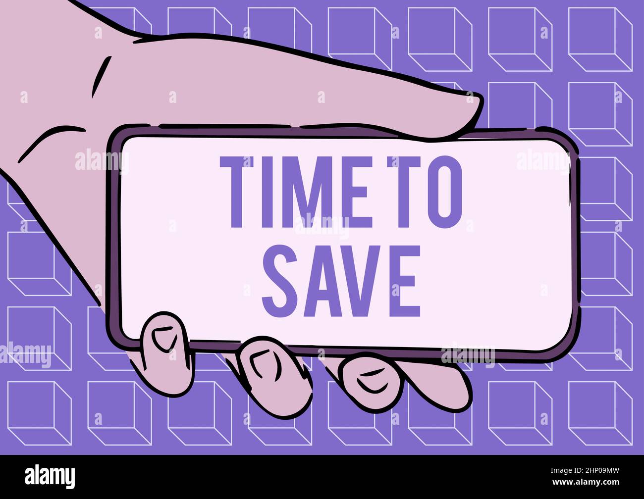 Text caption presenting Time To Save, Internet Concept to do something ...