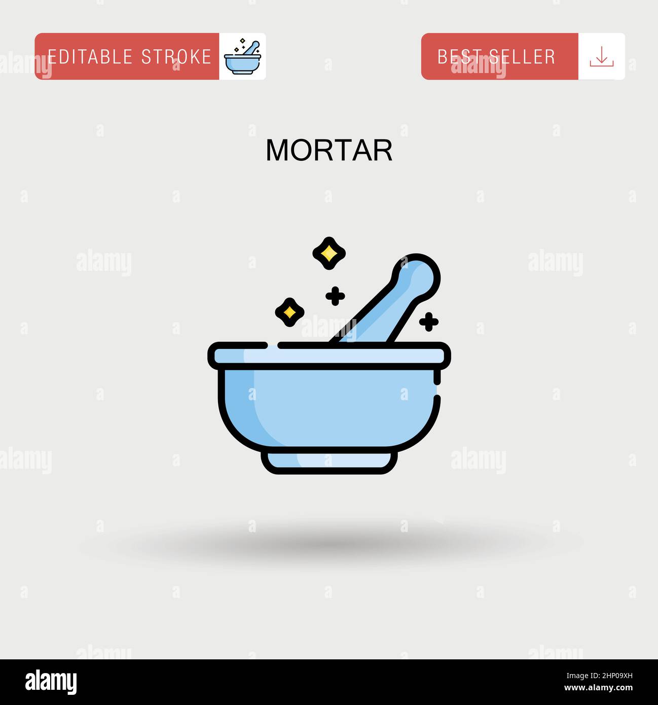 Mortar material Stock Vector Images - Alamy