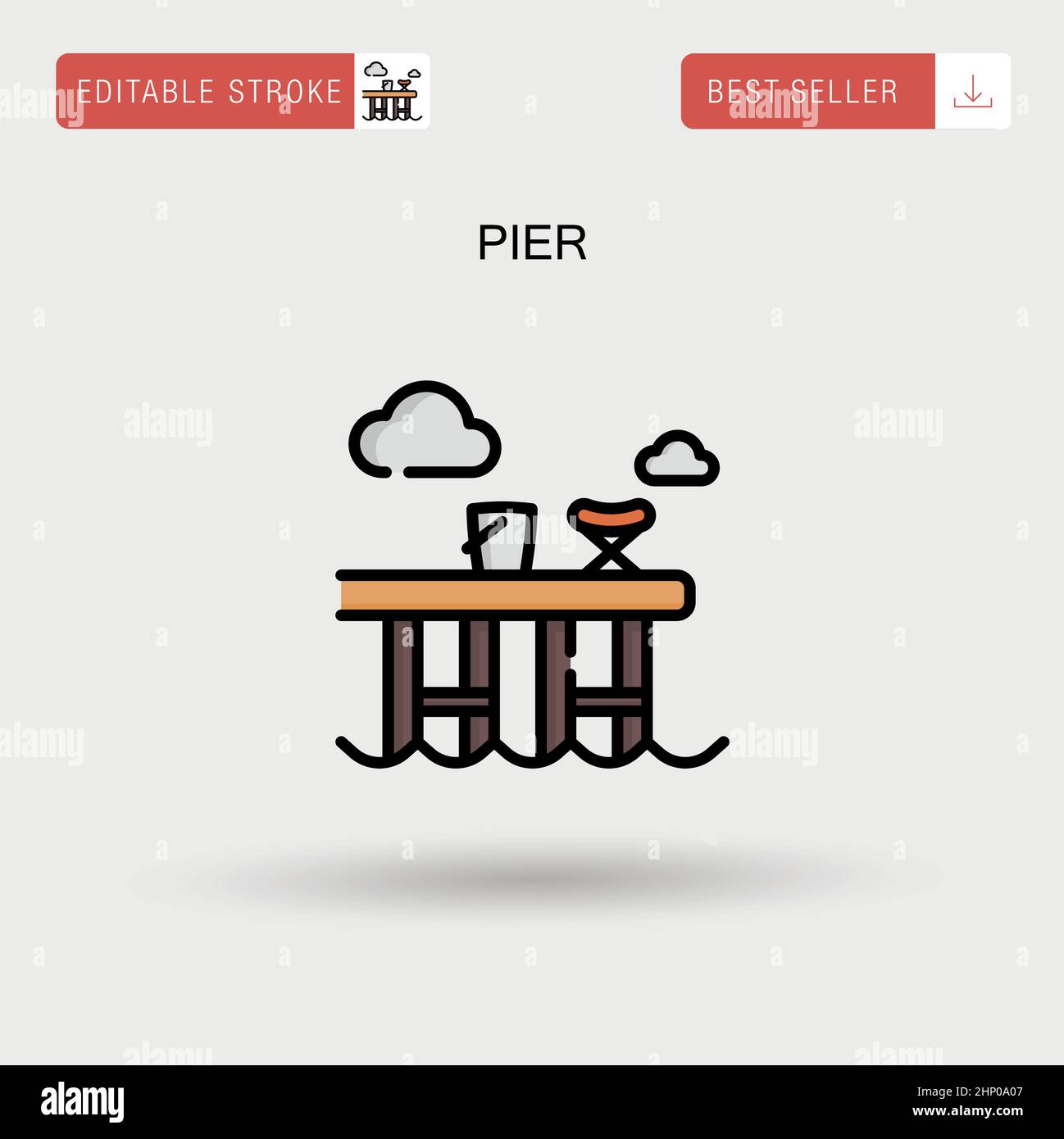 Bridge piers Stock Vector Images - Alamy