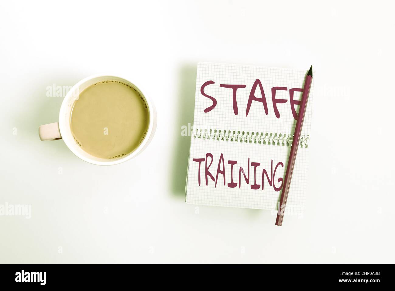 Text caption presenting Staff Training, Internet Concept learn specific ...