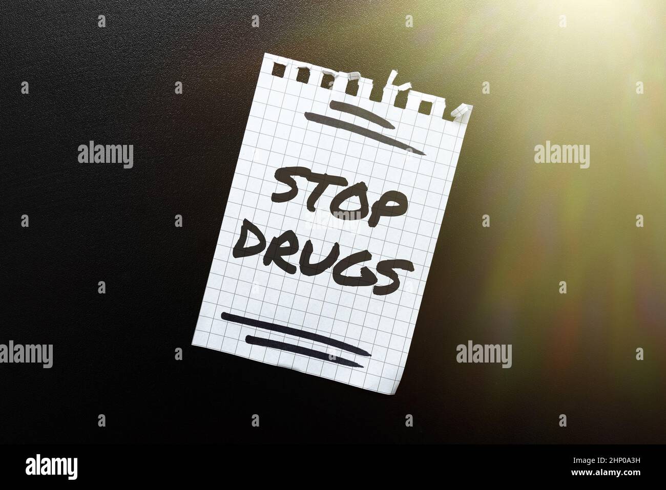 Inspiration showing sign Stop Drugs, Conceptual photo put an end on ...