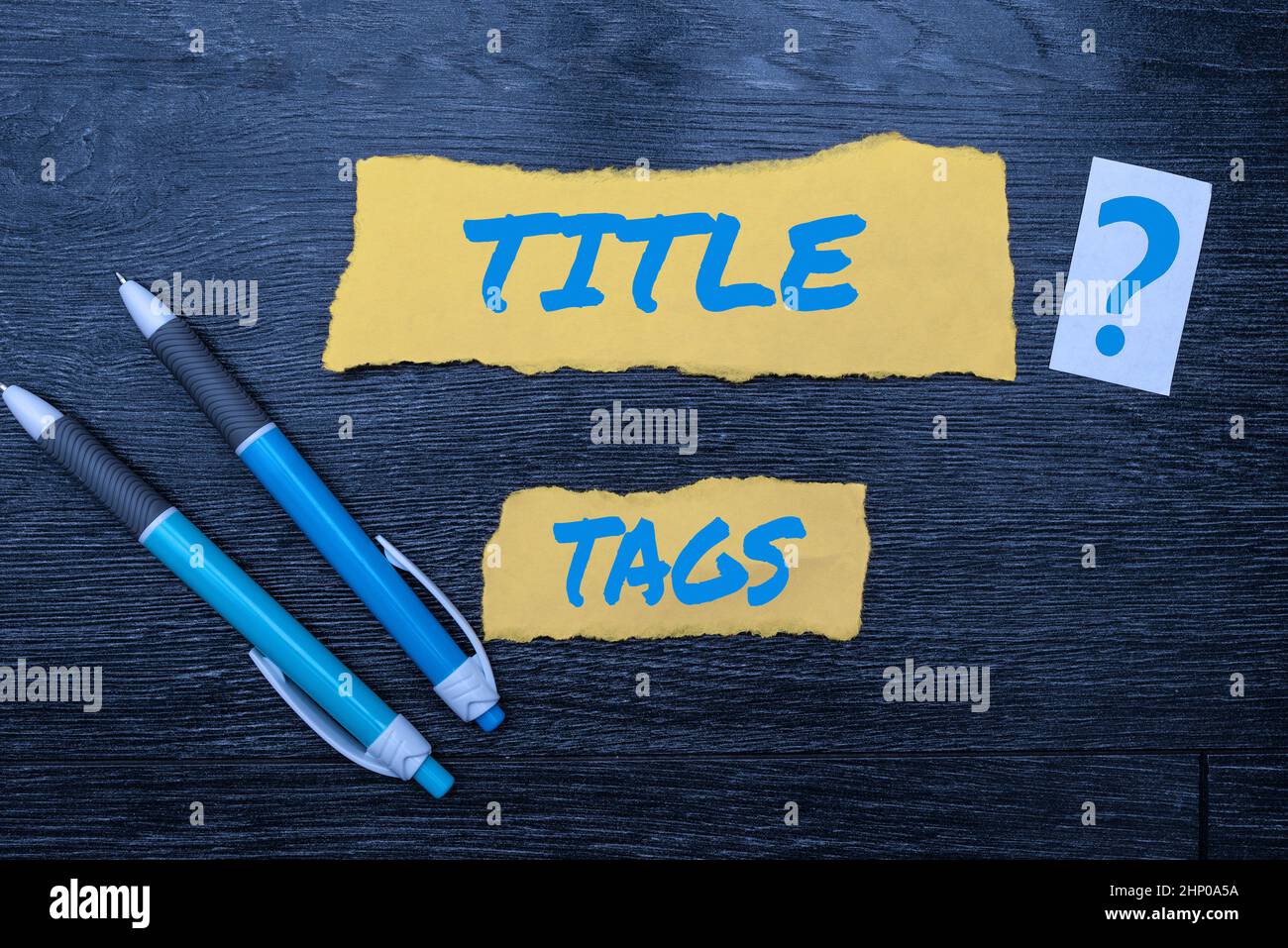 Inspiration showing sign Title Tags, Business approach the HTML element ...