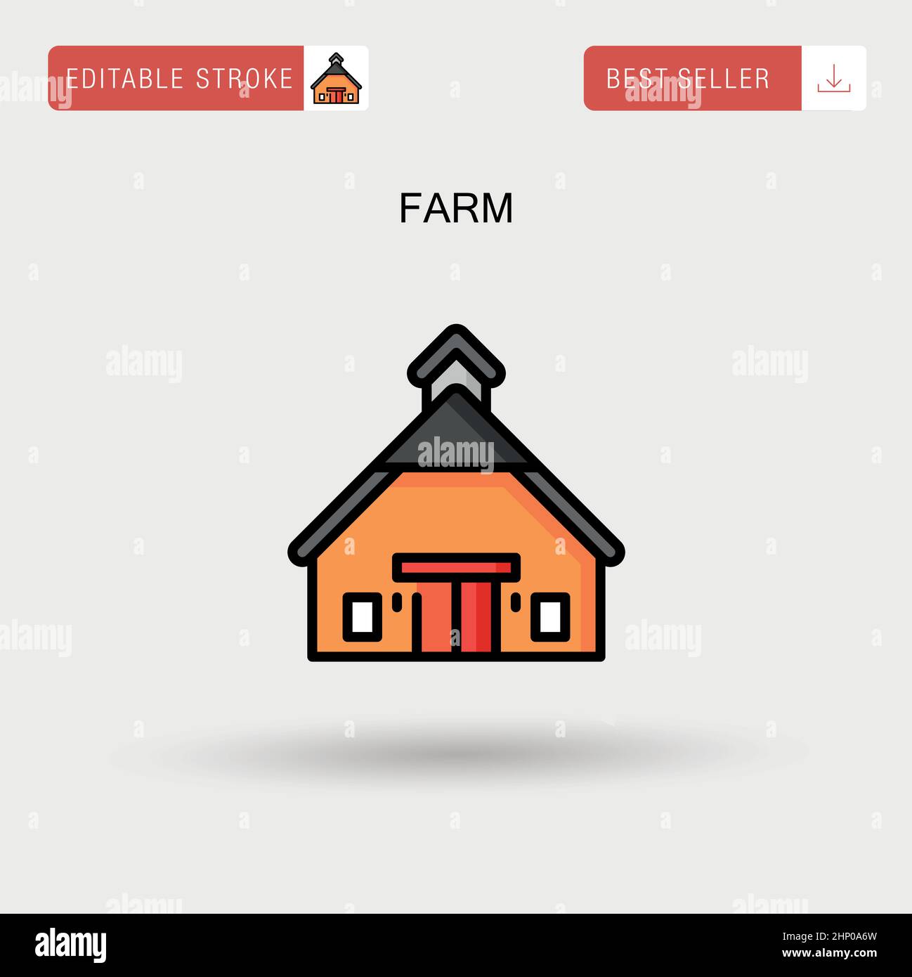 Rural simple landscape Stock Vector Images - Alamy