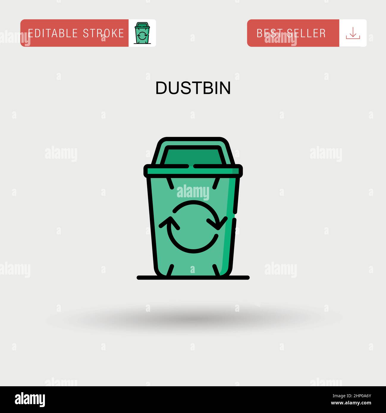 Dustbin collection Stock Vector Images - Alamy