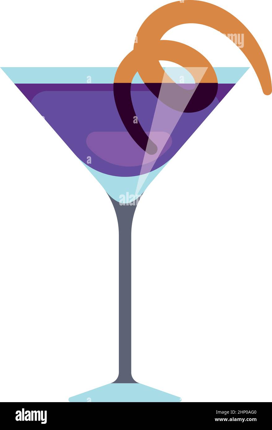 Purple mocktail Stock Vector Images - Alamy