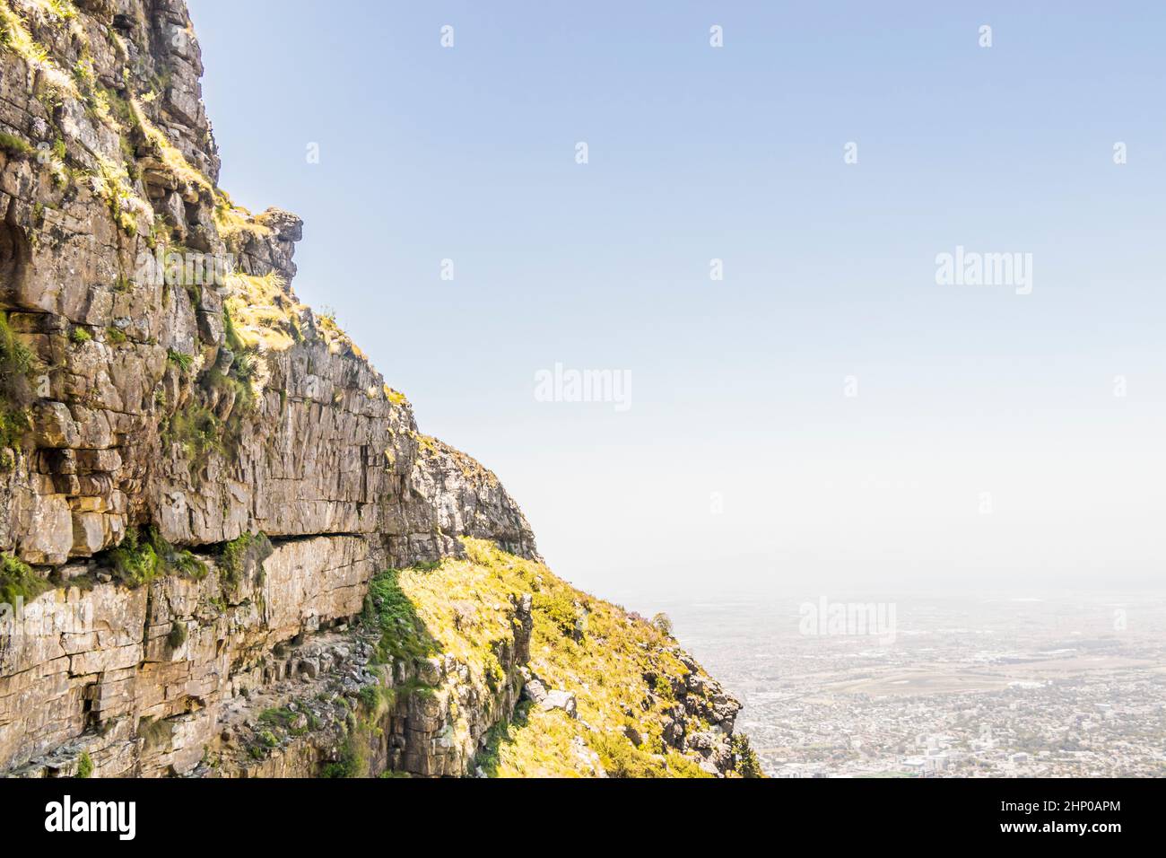 View from Table Mountain National Park in Cape Town, South Africa Stock ...