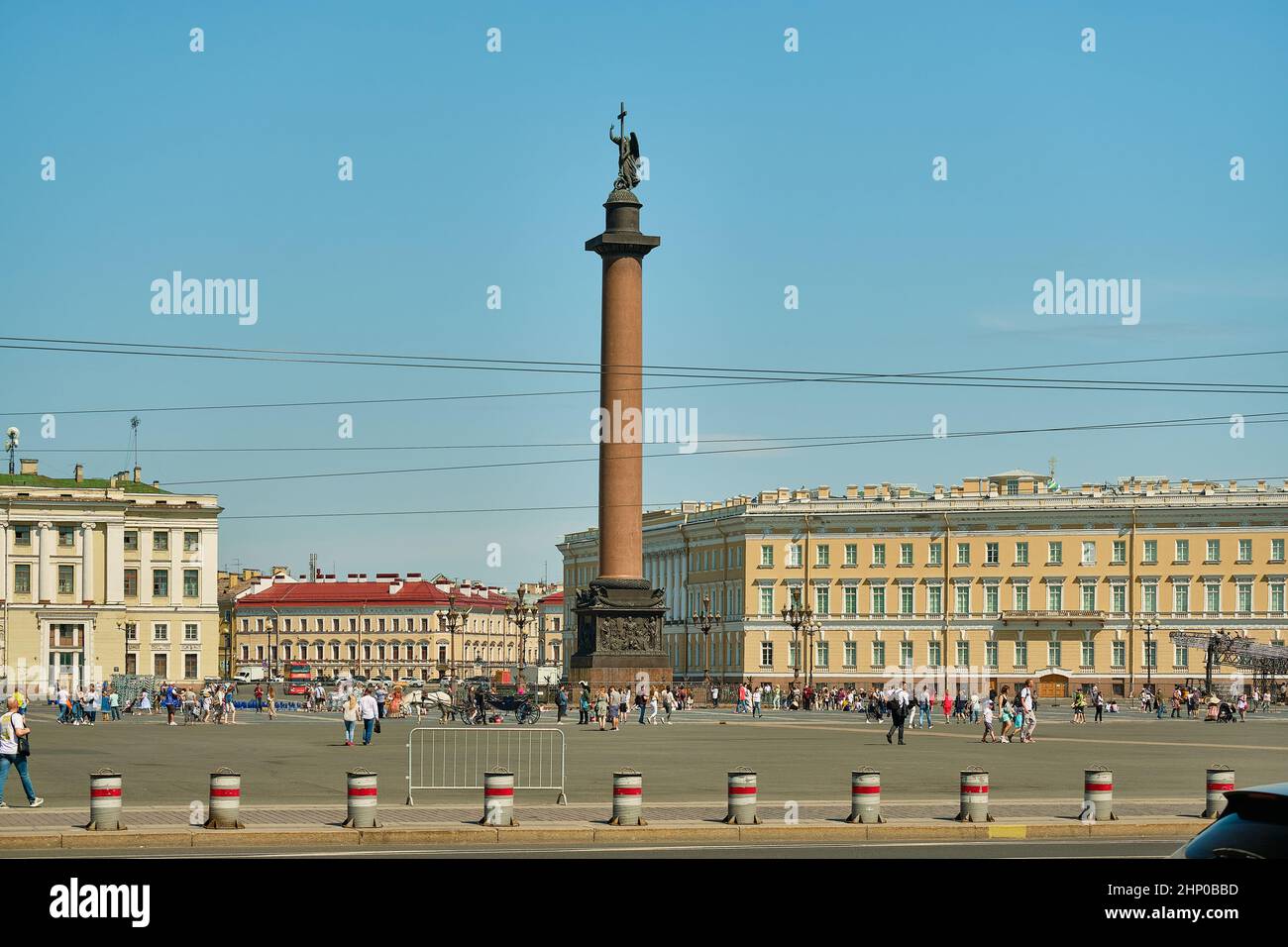 Alexander column on palace hi-res stock photography and images - Alamy