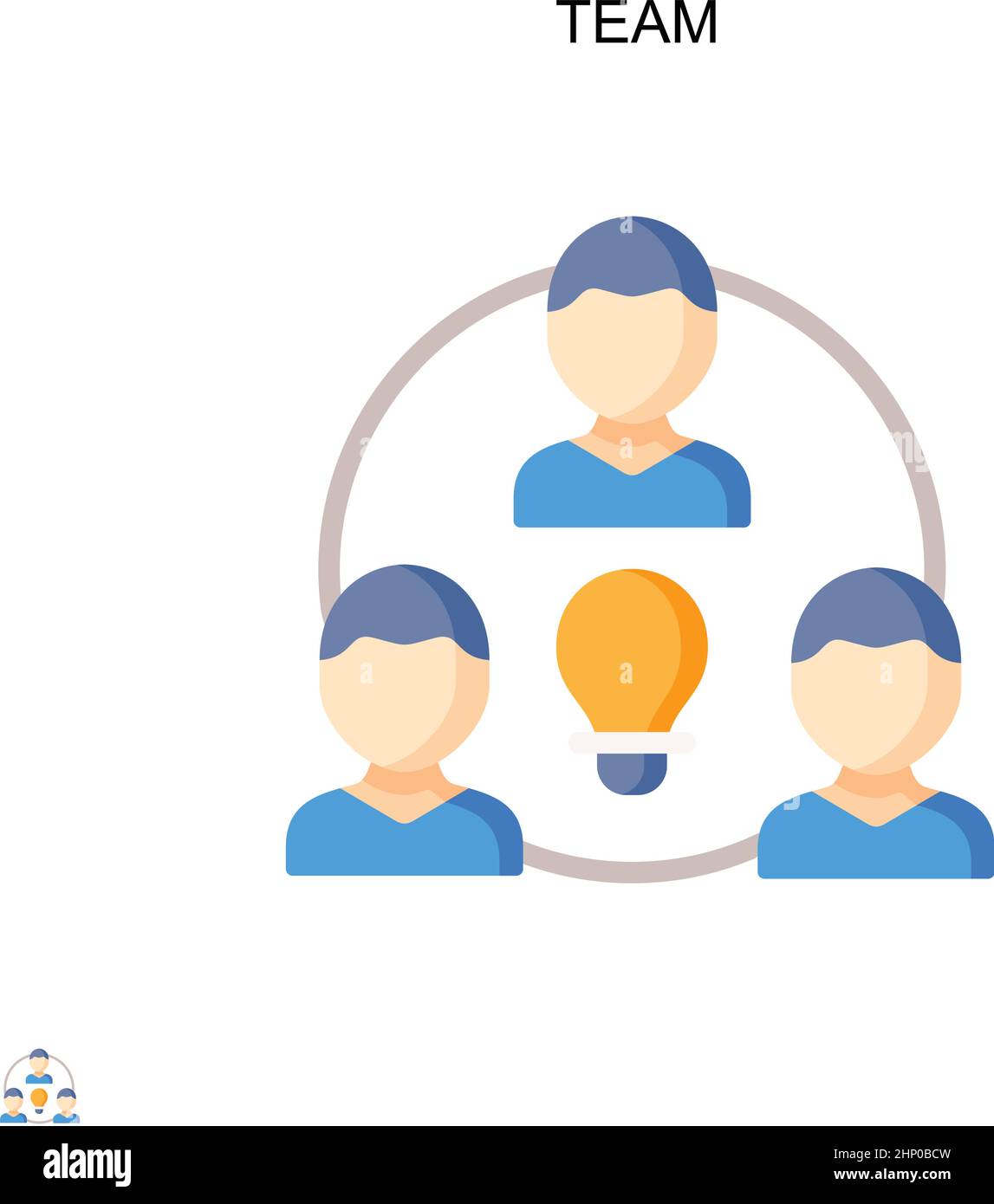 Team work concept circle Stock Vector Images - Alamy