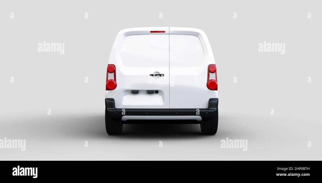 Panel Van Mockup 3D Rendering Stock Photo - Alamy