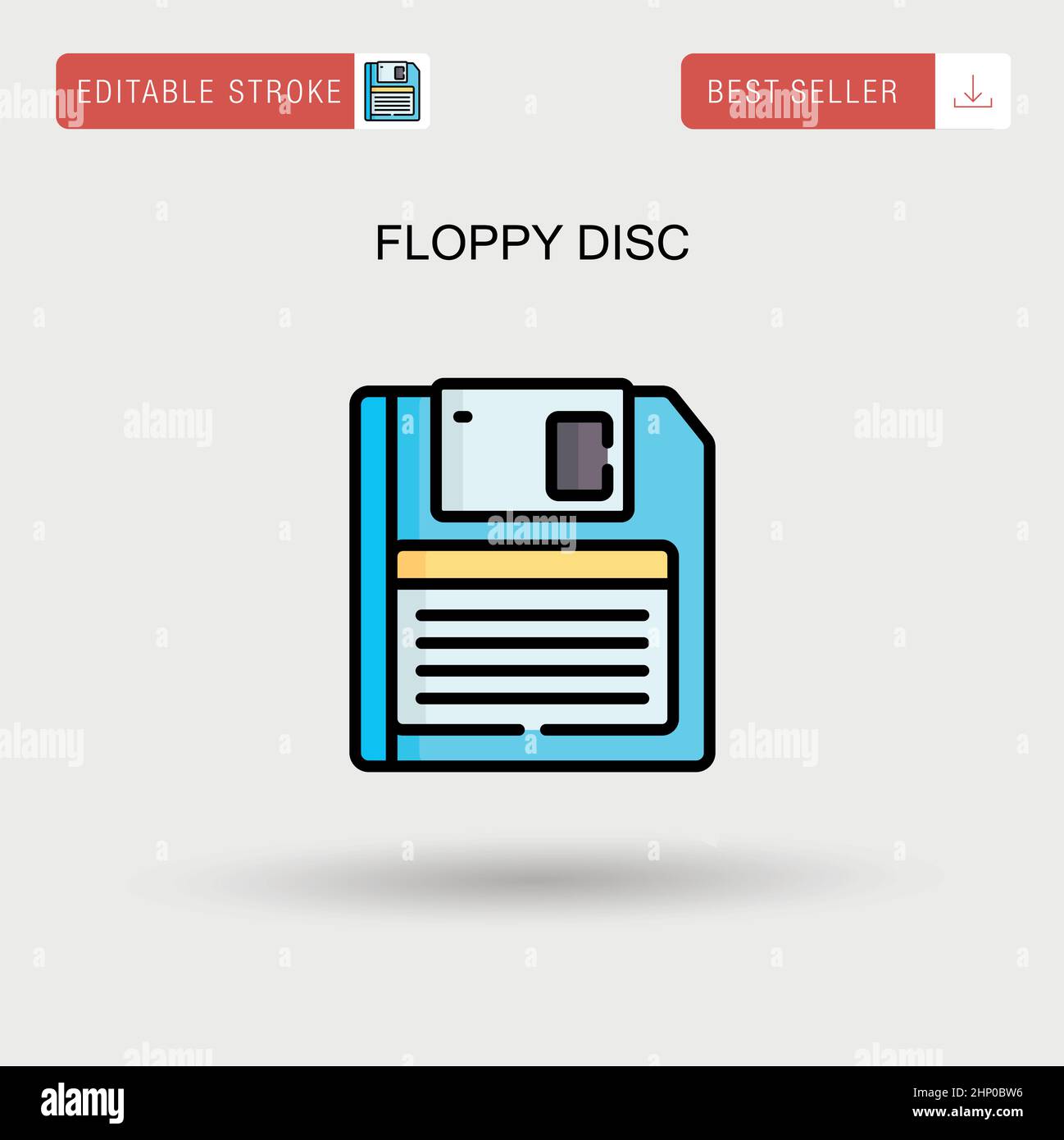Floppy disc Simple vector icon Stock Vector Image & Art - Alamy