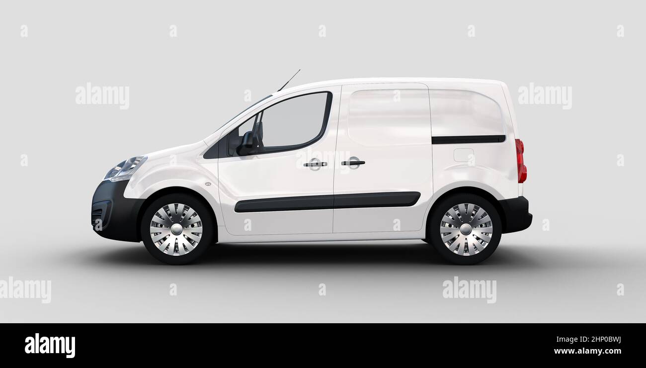 Panel Van Mockup 3D Rendering Stock Photo - Alamy