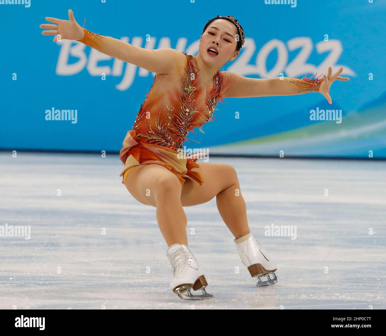 Beijing, Hebei, China. 17th Feb, 2022. Wakaba Higuchi (JPN) in the ...