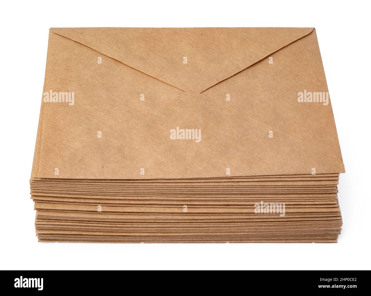 Brown craft envelope isolated on white background Stock Photo - Alamy