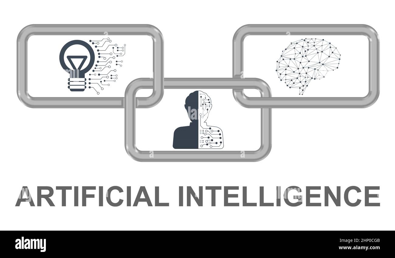 Illustration of an artificial intelligence concept Stock Photo - Alamy