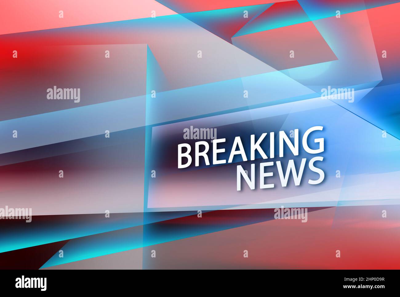 Graphical abstract breaking news background. 3d illustration Stock ...