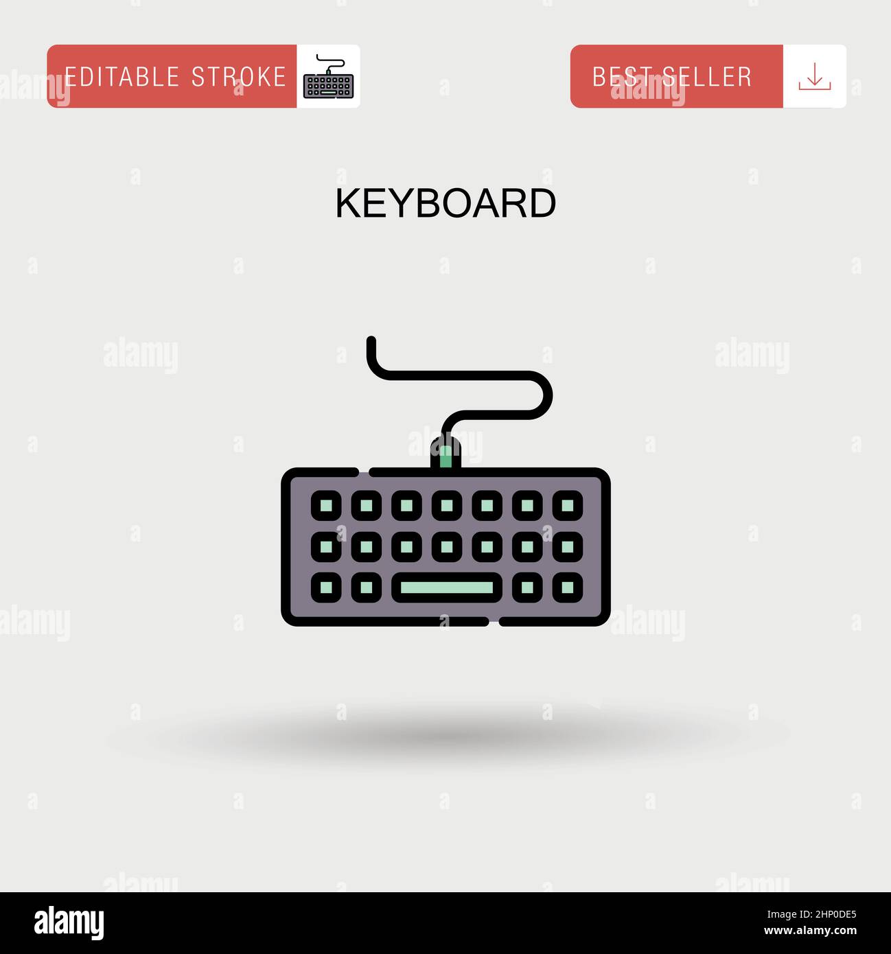 Keyboard Simple vector icon Stock Vector Image & Art - Alamy