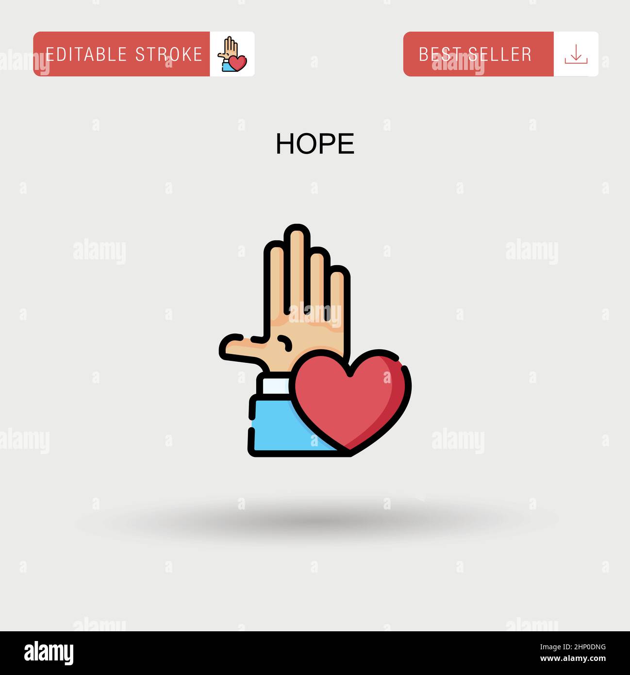 Hope Simple vector icon Stock Vector Image & Art - Alamy