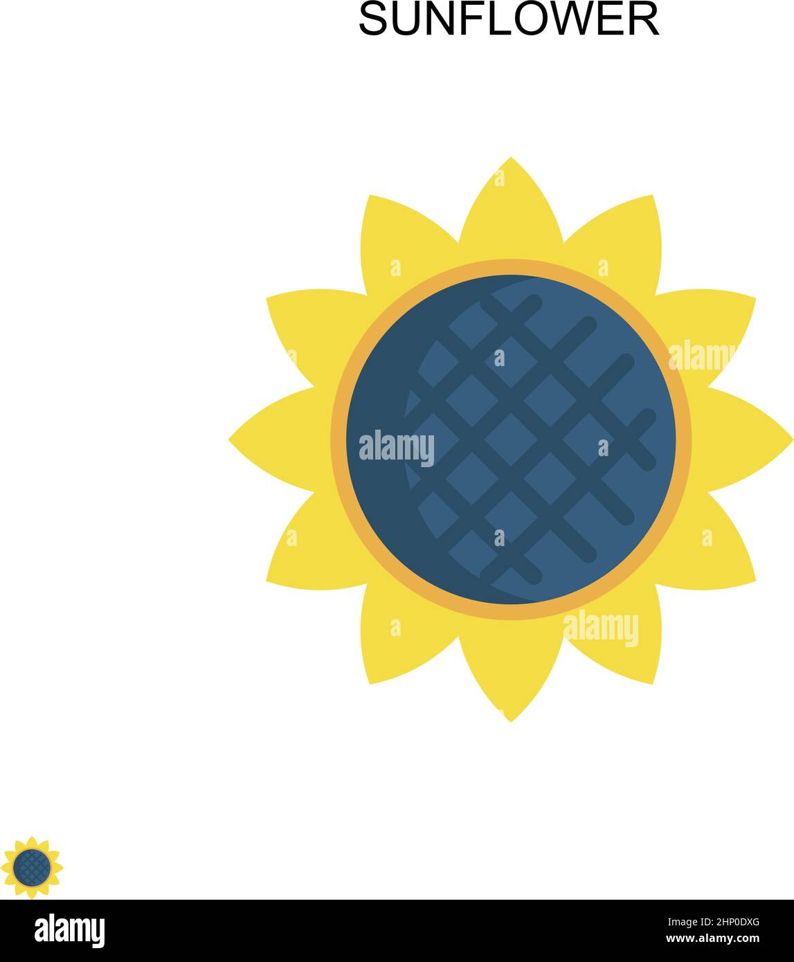 Simple sunflower Stock Vector Images - Alamy
