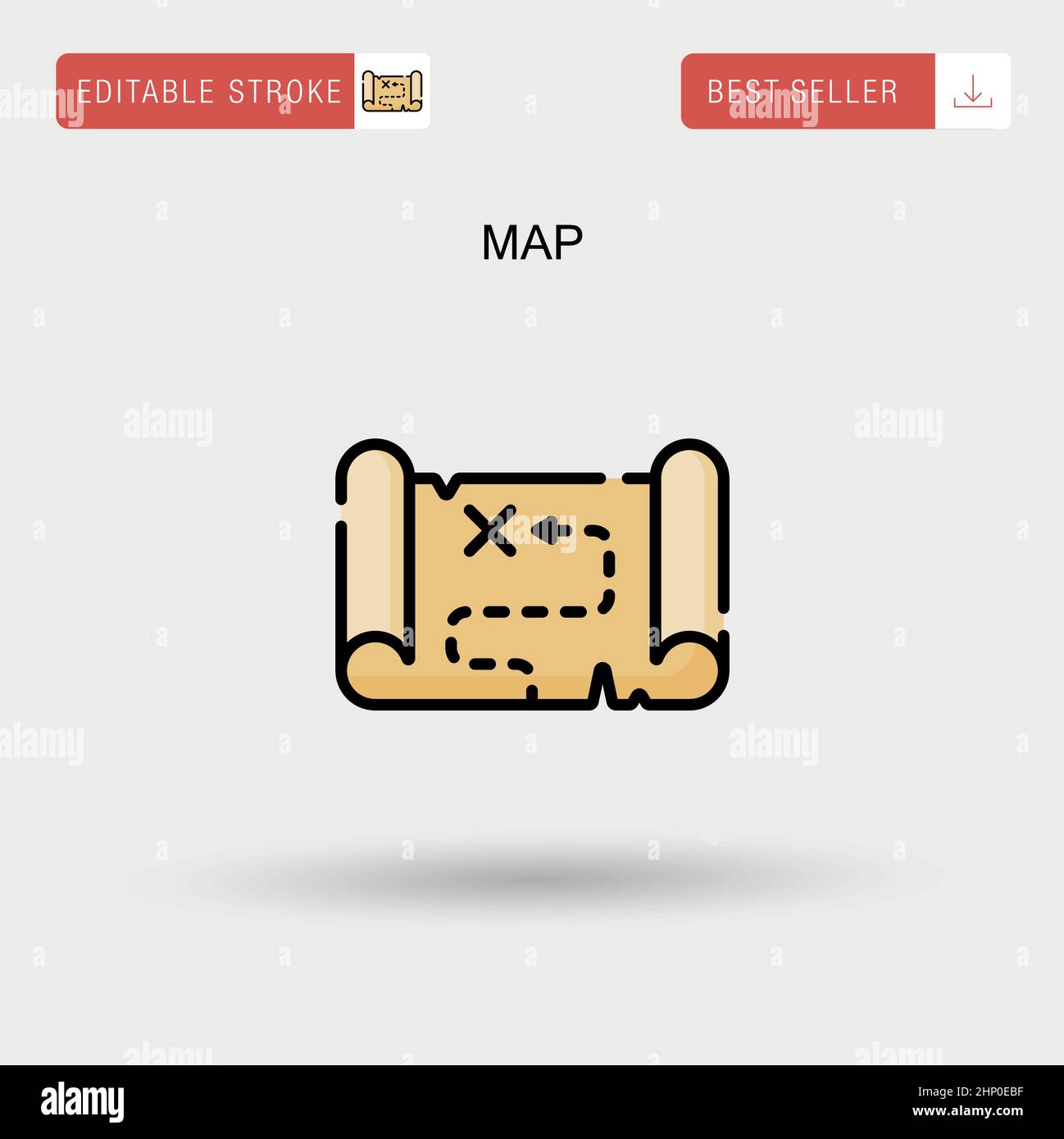 Map Simple vector icon Stock Vector Image & Art - Alamy