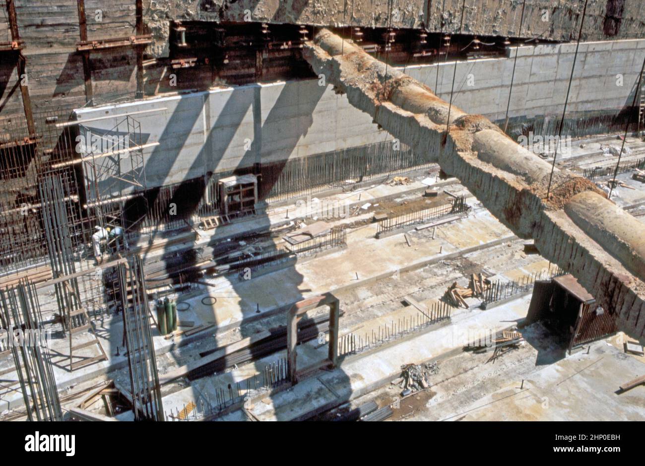 Work being undertaken below ground in July 1980 on Philadelphia’s ...