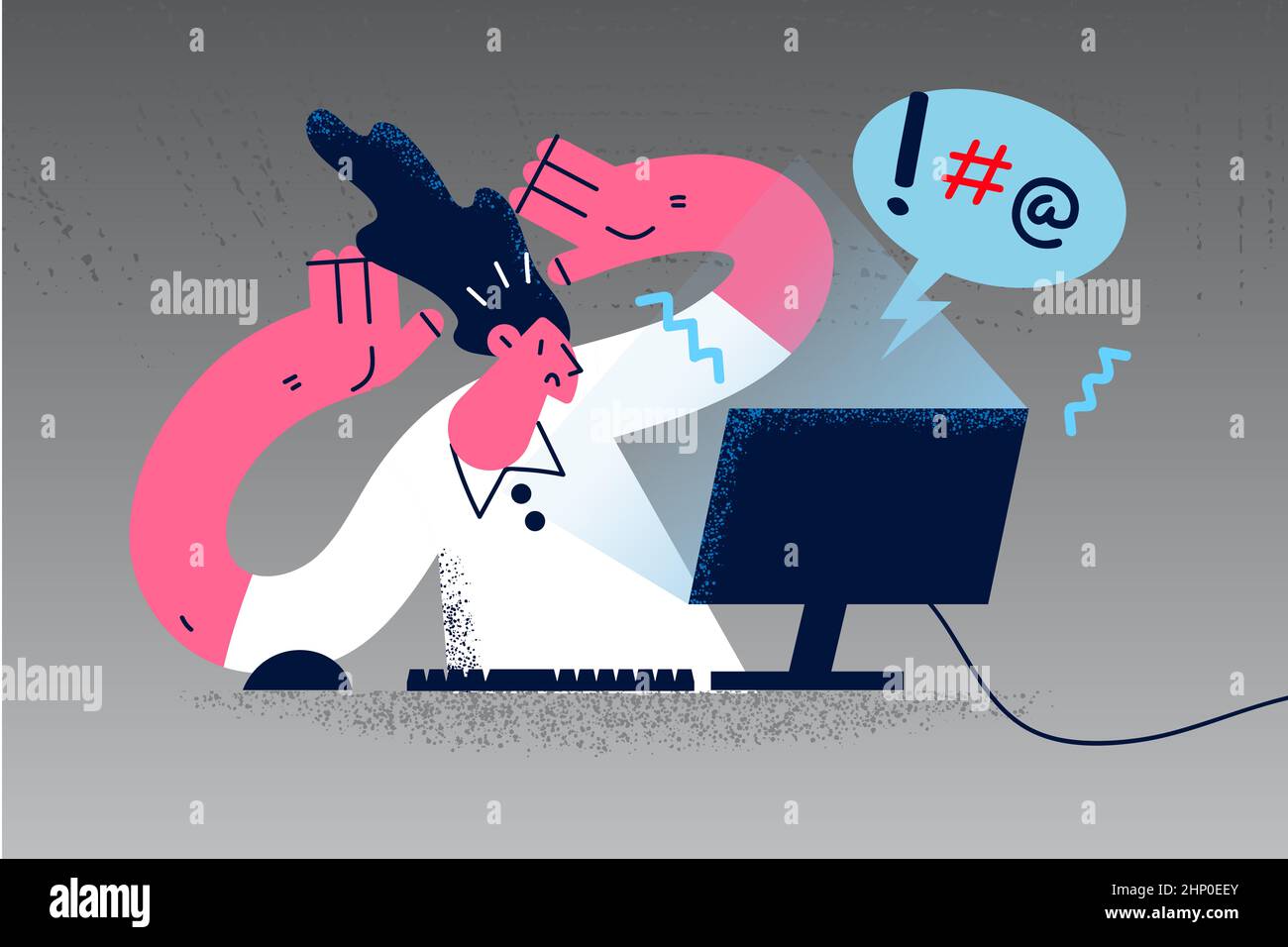 Computer scam cartoon hi-res stock photography and images - Alamy