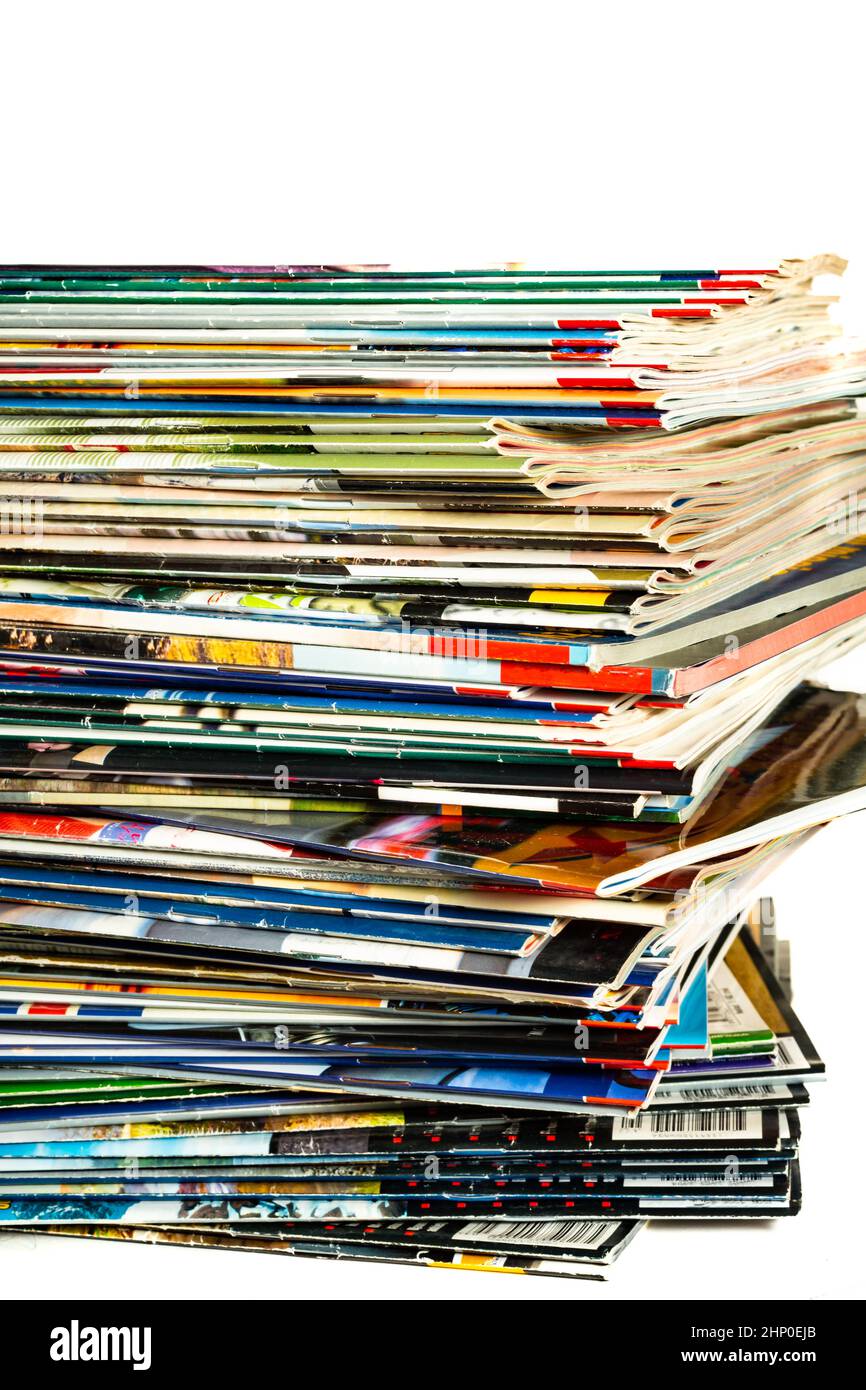 Tall Stack Of Magazines