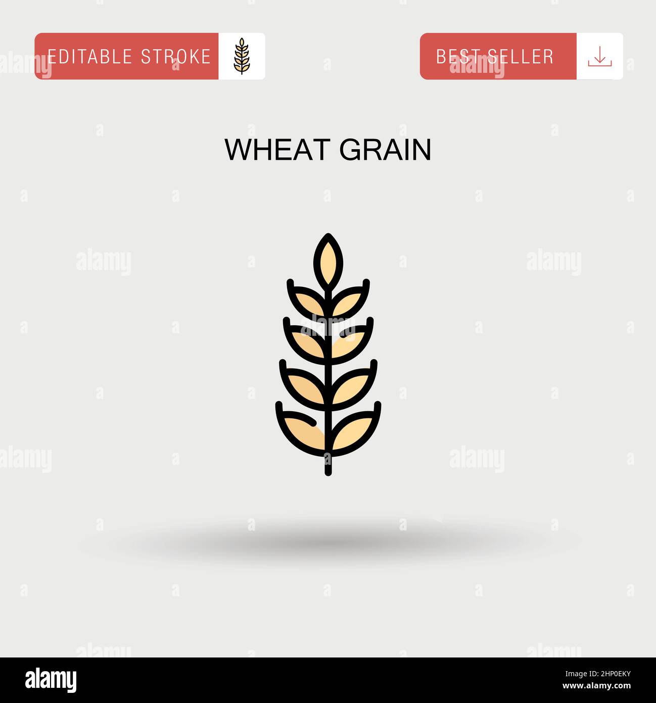 Wheat ears grain crop Stock Vector Images - Alamy