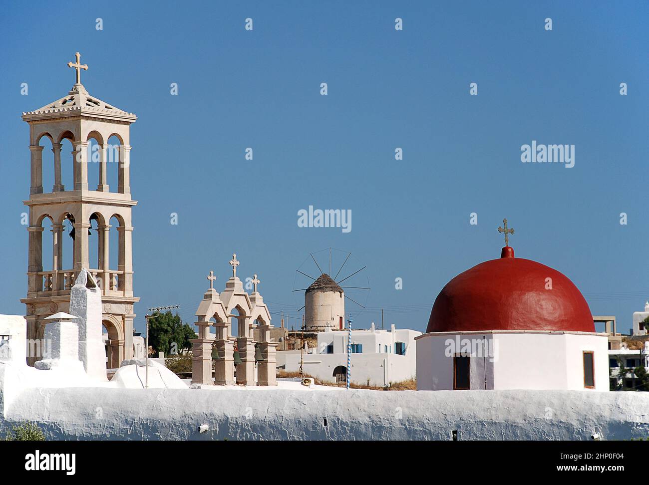 Mykonos, Greece: Monastery Of Panagia Tourliani Stock Photo - Alamy