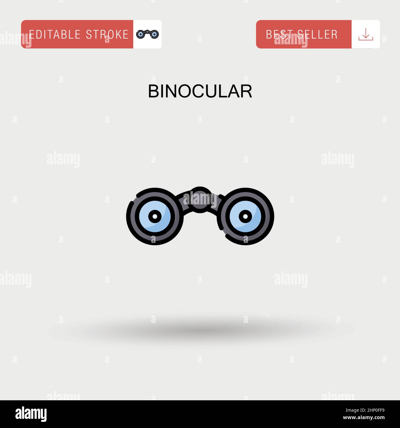 Binocular vision telescope Stock Vector Images - Alamy