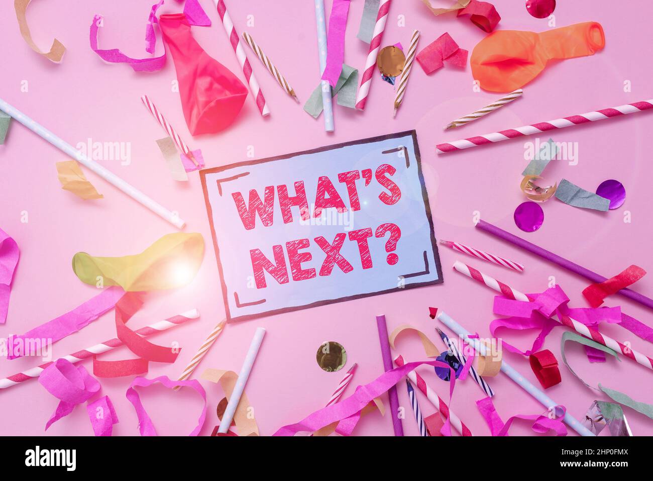 Sign displaying What S Next Question, Concept meaning asking person ...