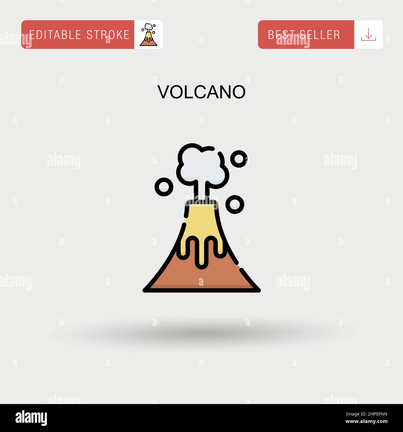 Volcanoes landscape Stock Vector Images - Alamy
