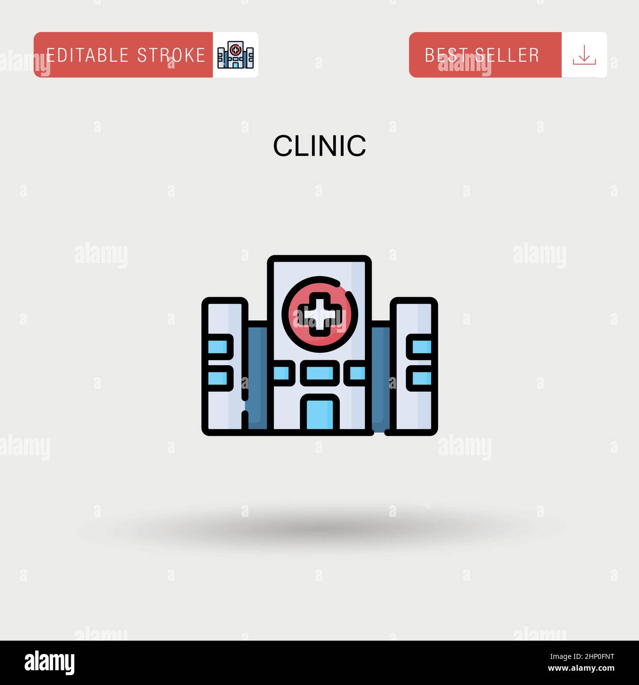 Clinic Simple vector icon Stock Vector Image & Art - Alamy