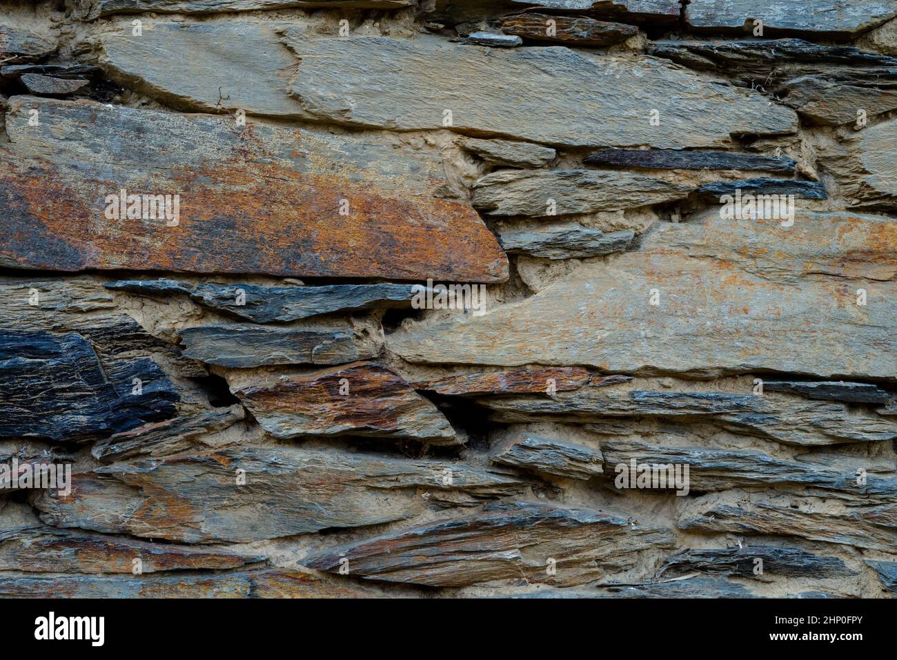 Stone and clay wall texture. Stone background with clay Stock Photo - Alamy