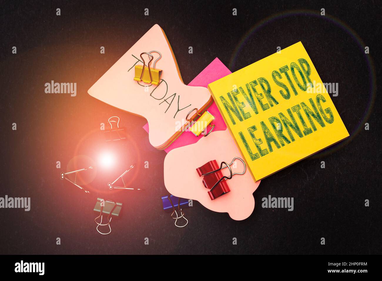 Inspiration showing sign Never Stop Learning, Internet Concept keep on ...