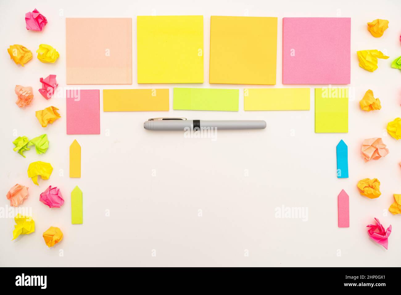 Multiple Assorted Collection Office Stationery Photo Placed Over Table ...