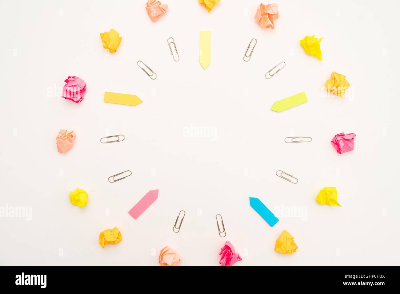 Multiple Assorted Collection Office Stationery Photo Placed Over Table ...